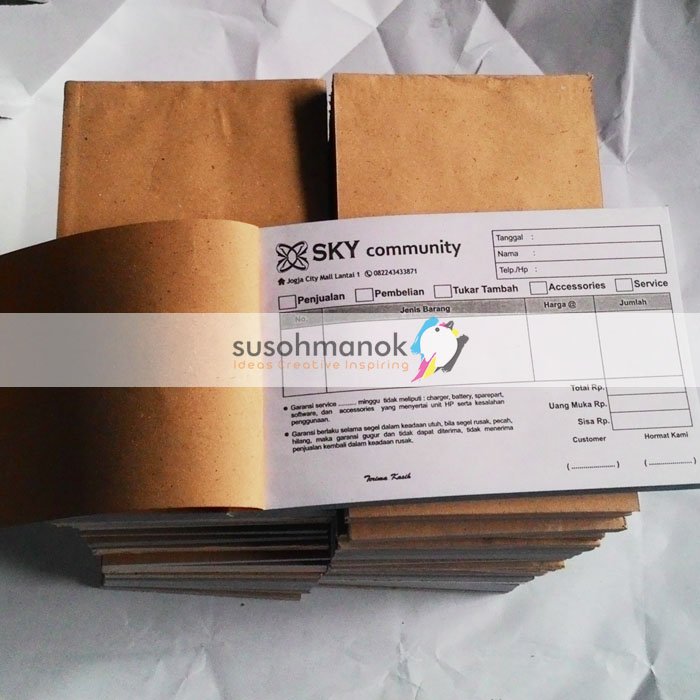 Harga Cetak Nota Surabaya Termurah